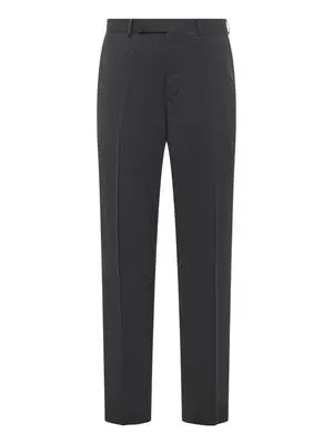 Zegna Pleated Tailored Trousers - Black