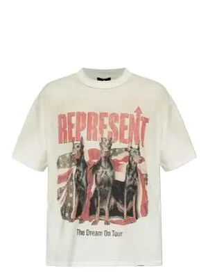 REPRESENT Dream On Tour Graphic T-shirt - Nude