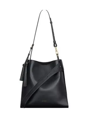 Givenchy Medium Belted Hobo Bag In Leather - Black