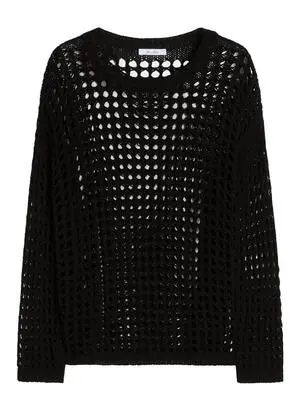 Max Mara Febe Open-knit Pullover - Black