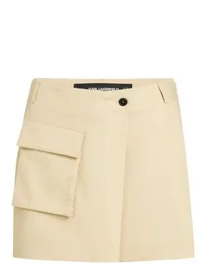 Karl Lagerfeld Patch Pocket Skort - Nomad