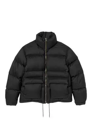 Auralee High Neck Zip Up Puffer Jacket - Black