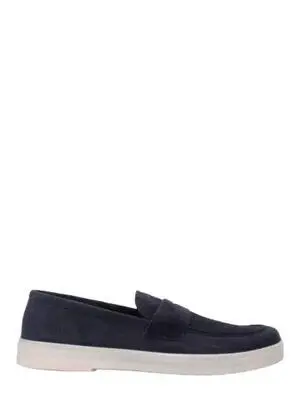 Prada Logo Detailed Loafers - Blue
