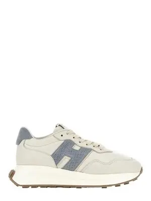 Hogan Hogan H641 Lace-Up Sneakers Light Blue, Ivory
