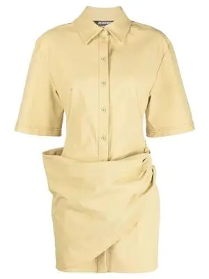 Jacquemus JACQUEMUS Draped Mini Shirt Dress No