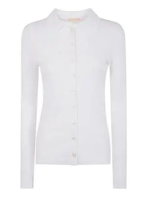Michael Kors Michael Michael Kors Ribbed Button-Up Cardigan No
