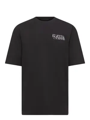 Moncler Sketch Embroidered Logo Crewneck T-shirt - Black