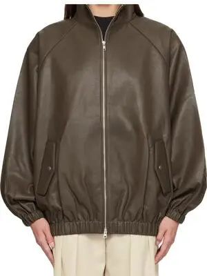 THE FRANKIE SHOP Bomber Jacket - Khakibrown
