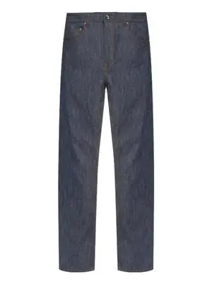 Etro Logo Patch Tapered Jeans - Black