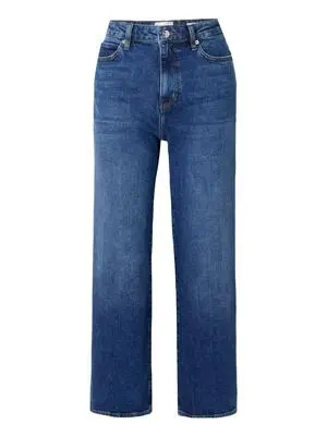 FRAME High Waist Wide Leg Jeans - Blue