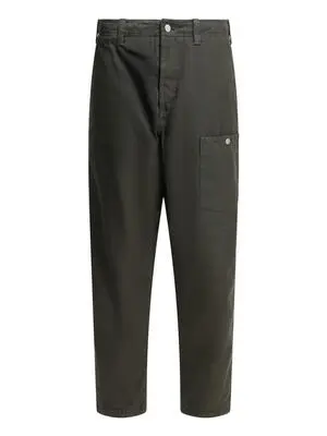 Stone Island Patch-pocket Drawstring-cuff Trousers - Leaden