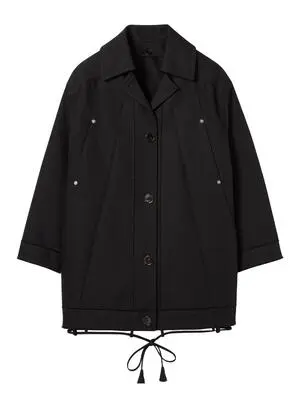 Gucci Drawstring Short Car Coat - Black