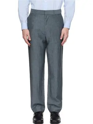 RAG  BONE Rag & Bone Evan Wool-blend Trousers - Blue