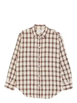 RÓHE Oversized Check Long Sleeve Shirt - Multicolor