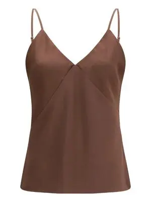 FORTE_FORTE Forte Forte Envers Satin V-Neck Slip Top