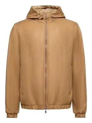 Moncler Duguay Reversible Hooded Windbreaker - Light Brown