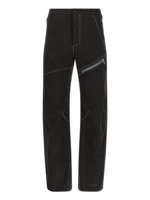 KIKO KOSTADINOV KIKO KOSTADINOV Fosco Zigzag Stitch Straight Leg Trousers