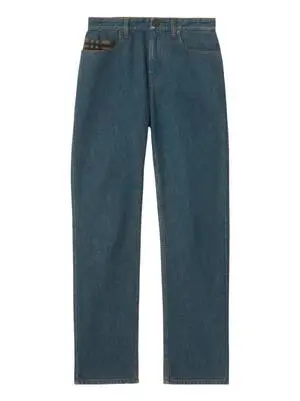Burberry Mid-rise Straight Jeans - Medium Blue