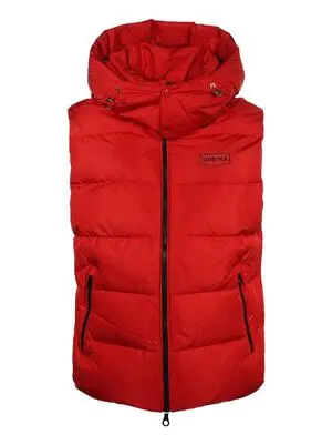 Duvetica Quilted Hooded Vest - Red