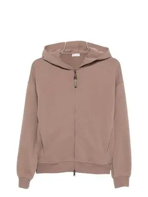 Brunello Cucinelli Zip-up Hoodie - Nude