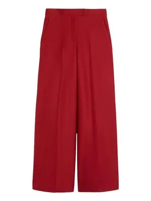 Max Mara High-waisted Tailored Trousers - Red