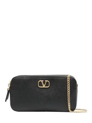 Valentino Garavani Small Vlogo Crossbody Bag - Black