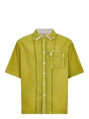 Marni Short-sleeved Button-down Shirt - Brown