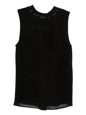FORTE_FORTE Embellished Sleeveless Top - Black