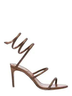 RENE CAOVILLA Rene Caovilla Embellished Spiral High Stiletto Heel Sandals