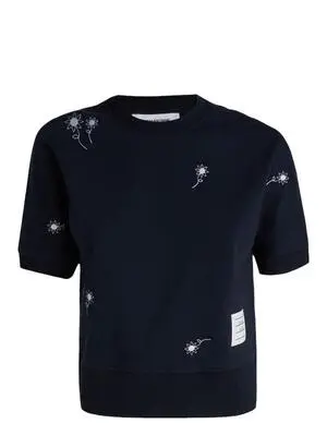 THOM BROWNE Thom Browne Floral Embroidery T-Shirt