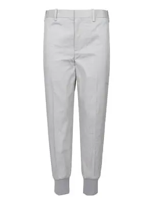Neil Barrett Ribbed Slim Casual Pants - Gray