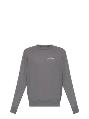 Eleventy Logo Crewneck Sweatshirt - Gray