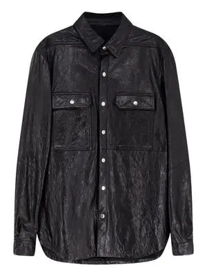 RICK OWENS Rick Owens Crumpled Effect Overshirt Jacket