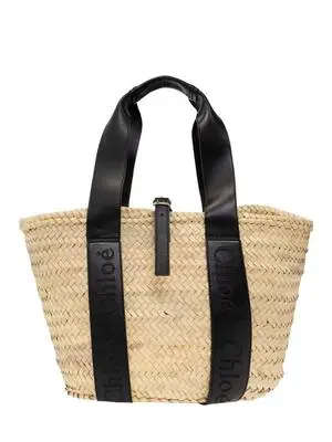 Chloé Sense Medium Basket Bag - Nude