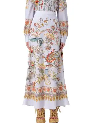 Etro Floral Printed Maxi Skirt - Multicolor