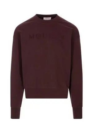 Alexander McQueen Crewneck Sweatshirt With Logo Detail - Red