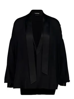 TOM FORD Tuxedo Detailed Tunic Shirt - Black