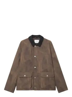LES DEUX Corduroy-collar Jacket - Brown
