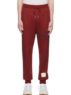 Thom Browne 4-bar Stripe Track Pants - Red