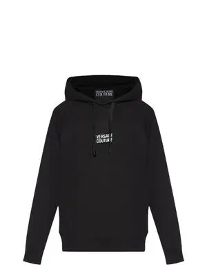 Versace Logo Hoodie - Black
