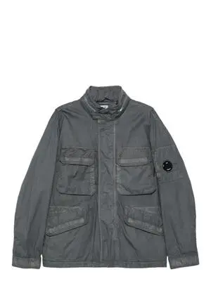 C.P. COMPANY 50 Fili Wax Pocket Zip Jacket - Grey