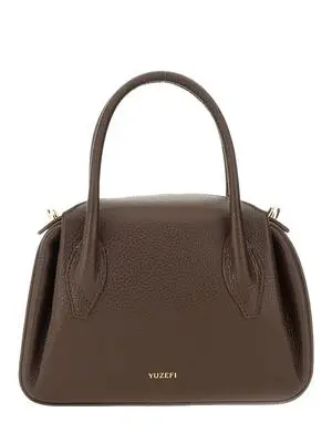 Yuzefi Zippered Shoulder Bag - Brown