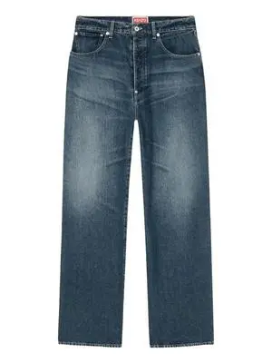 Kenzo Suisen Wide-leg Relaxed-fit Jeans - Blue
