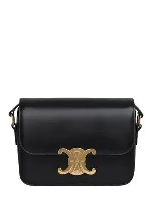 CELINE Teen Triomphe Bag In Shiny Calfskin