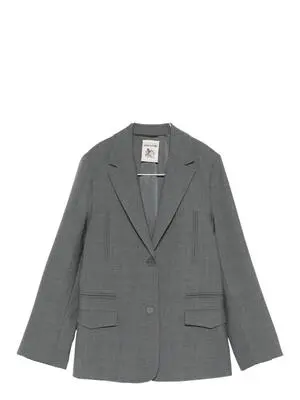 SEMICOUTURE Single Breasted Blazer - Grey