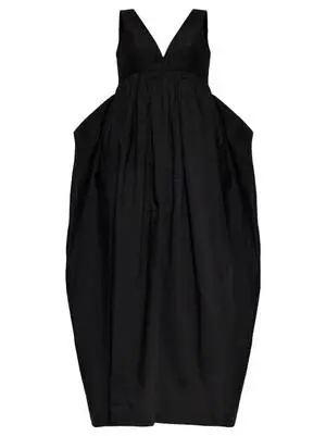 RÓHE Pleated Strap Maxi Dress - Black