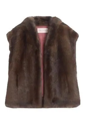 Valentino Garavani Shearling Waistcoat - Brown