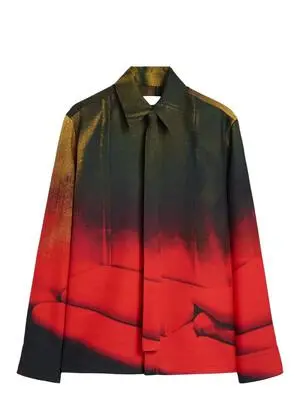 JIL SANDER Gradient Print Shirt - Red
