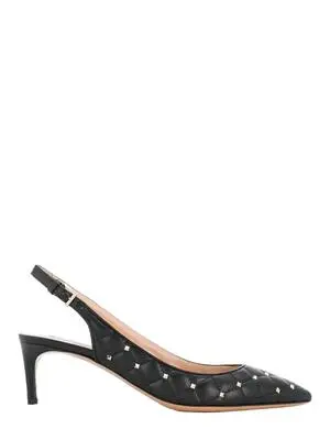 Valentino Garavani Rockstud Spike Slingback Heels - Black