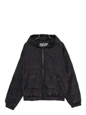 Versace Hooded Puffer Jacket - Black